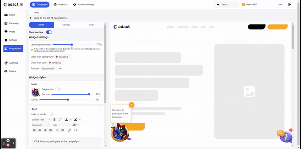 How to create widget to your website?